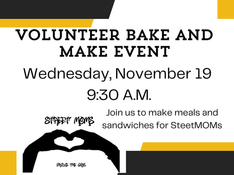 Volunteer Bake and Make Event – Westminster Presbyterian Church